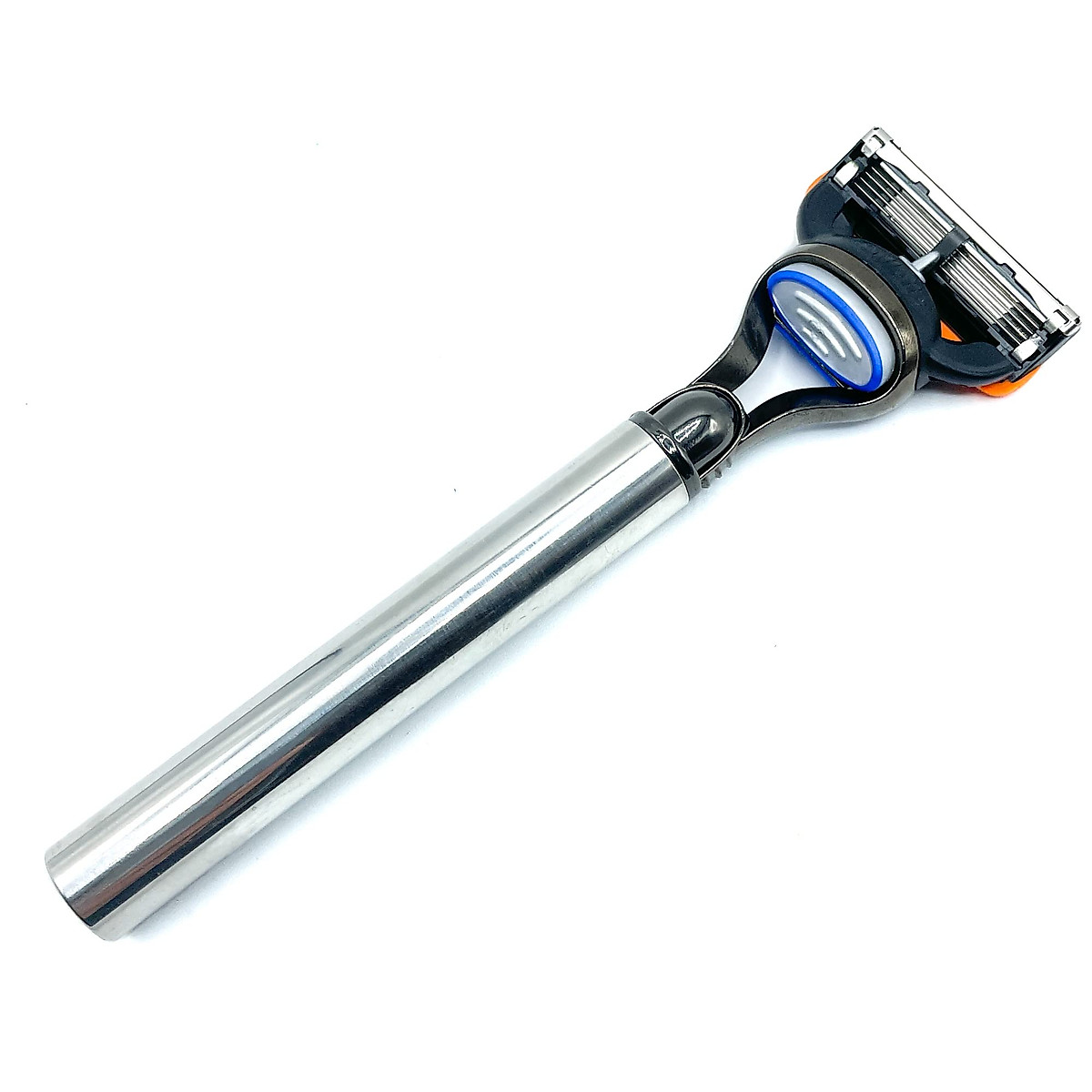 Parker 100% Stainless Steel Handle Gillette Fusion Compatible Razor - 1 Gillette Fusion Blade Included