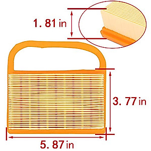Panari TS410 TS420 Air Filter (Pack of 5) Air Filter + Pre Cleaner for TS410 TS420 TS410Z TS420Z Concrete Cut Off Saw for Stihl Concrete Saw Stihl TS420 Air Filter Parts