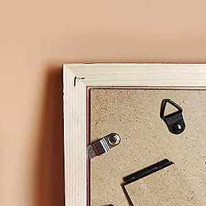 KELE MODEL 4x6 Picture Frames RED Solid Wood Frame, Plastic Panel (Film Needs to be Removed) Table or Wall.Front Window Opening 3.5x5.5 inch.