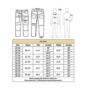 NAVEKULL Men's Work Cargo Pants for men Rip Stop Tactical Pants Outdoor Hiking Camping Travel Pants Lightweight Water Resistant Waterproof Military Army Combat Trousers with Side Zipper Pockets Khaki