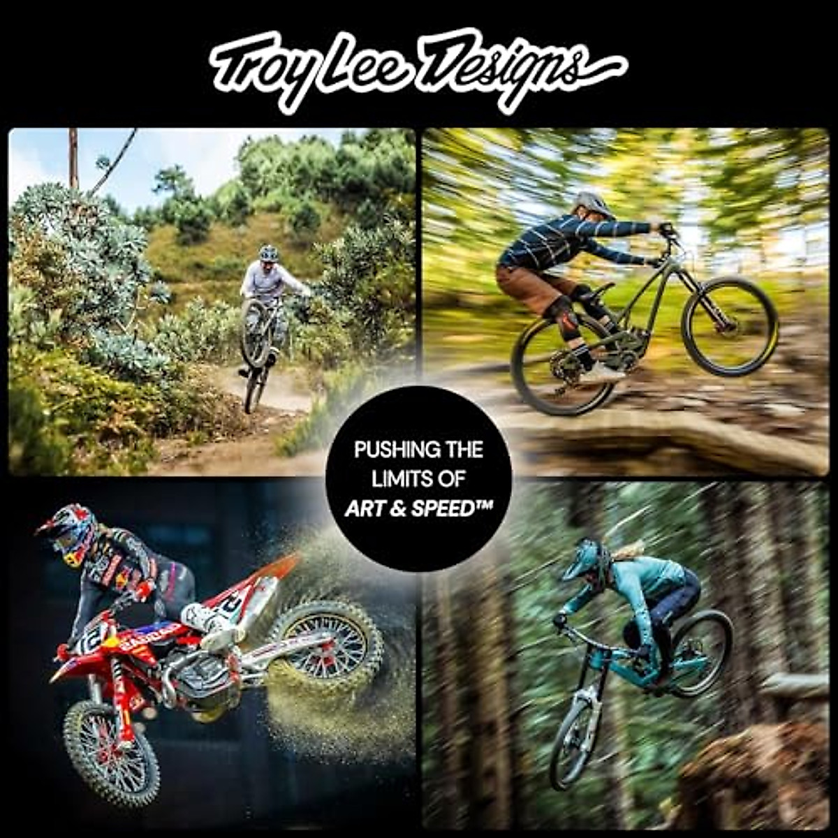 Troy Lee Designs GP Helmet for Motocross MX, Light Weight 16 Vents, Overload Blue/White, 2X, SKU 103252036