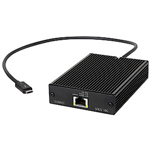 Sonnet Technologies Solo 10G Thunderbolt 3 to 10GBASE-T Ethernet Fanless Adapter (SOLO10G-TB3)