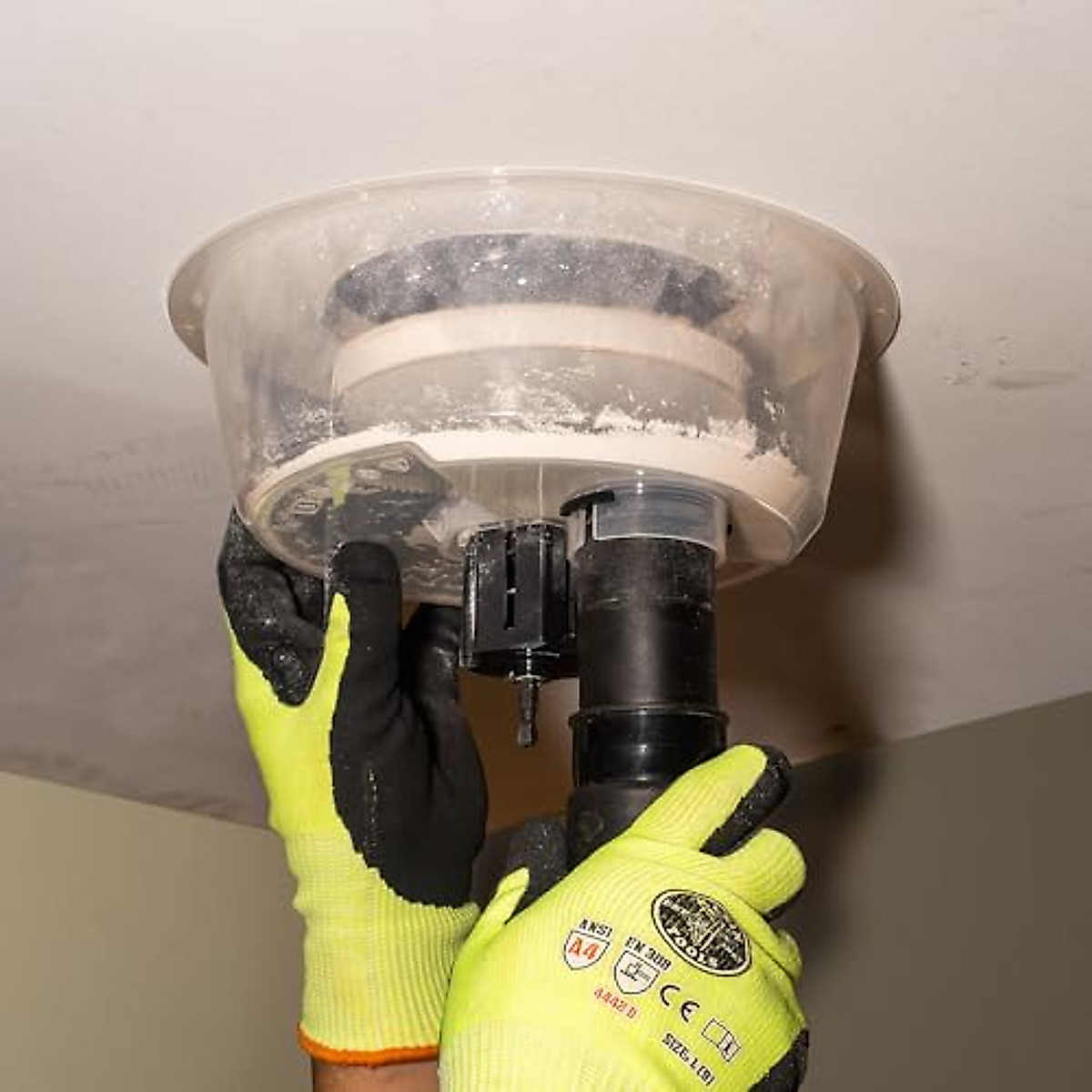 Klein Tools 53710 Hole Saw, Adjustable Circle Hole Cutter with Dustbowl, Integrated Vacuum Port, for Drywall and Ceiling Tiles, 2 to 7-Inch