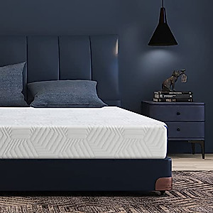 Twin Size Mattress, Made in USA, 10 Inch Green Tea Memory Foam Mattress, Bed in a Box, CertiPUR-US Certified, Medium Firm