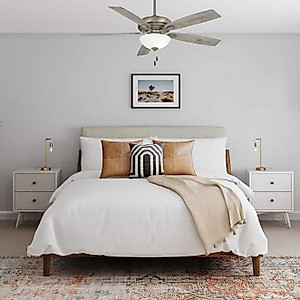 MINKA-AIRE F552L-BNK Watt 60 Inch LED Energy Star Rated Ceiling Fan with DC Motor and 4 Speed Pull Chain in Burnished Nickel Finish