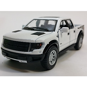 KiNSMART 2013 Ford F-150 SVT Raptor Supercrew White1:46 Scale 5" Die Cast Metal Model Toy