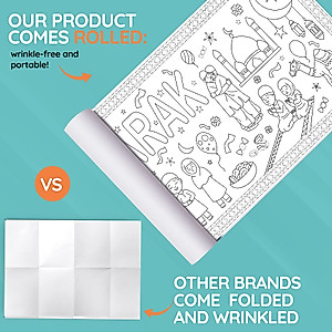 Eid Mubarak Colouring Poster - Fantastic Eid Gift for Kids and Eid Crafts for Kids - Lovely Eid favor and Islamic Gift for Kids - Great Eid Decoration Islamic Art Eid Art and Eid Banner and Present