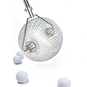 ASENVER Golf Ball Collector Picker Upper Table Tennis Ball Retriever Hold Up to 40 Balls