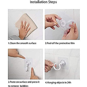 Heavy Duty Adhesive Wall Hook Under Cabinet Hooks for Hanging Clothes,Bag, Hat,Towel Hanger Kitchen Bathroom Wall Hanger Swivel Utility Hook (White)