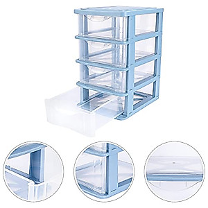 Cabilock Small Drawer Organizer 2pcs Organizer- Bedroom Unit Storage Rack Clear Vanity Tier Drawers, Bathroom, Drawersdesk Dresser Office Supplies, Sewing Decor and Table Desktop Sneakers Box