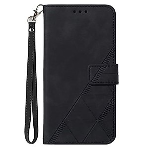 Flip Case Cover Wallet Case Compatible with Infinix Hot 10 Lite-Smart 5-X657,Premium PU Leather Adjustable Cross-Body Strap with Card Holder Flip Protective Cover [Kickstand Feature] [Wrist Strap] Pho