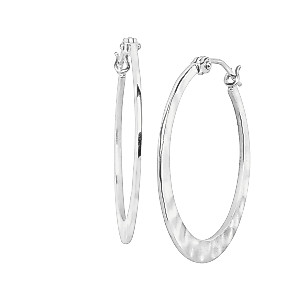 Silpada .925 Sterling Silver Hoop Earrings for Women, Jewelry Gift Ideas, 'Full Circle'