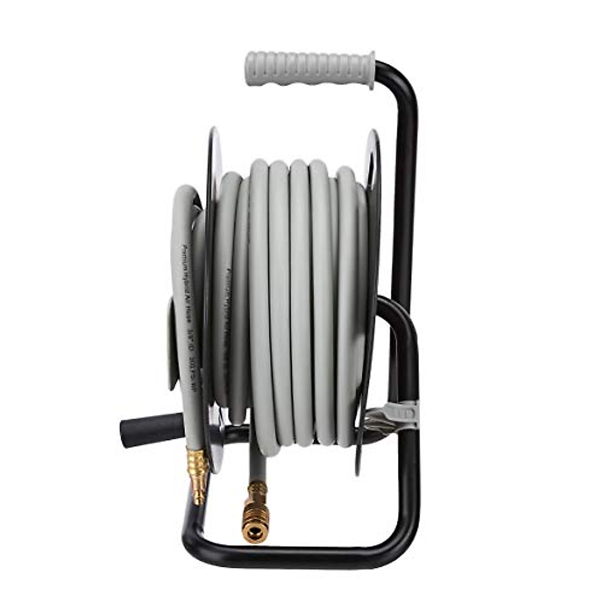 Amazon Basics Air Hose Reel with Hybrid Air Hose - 3/8-Inch by 50-Feet, 300 PSI