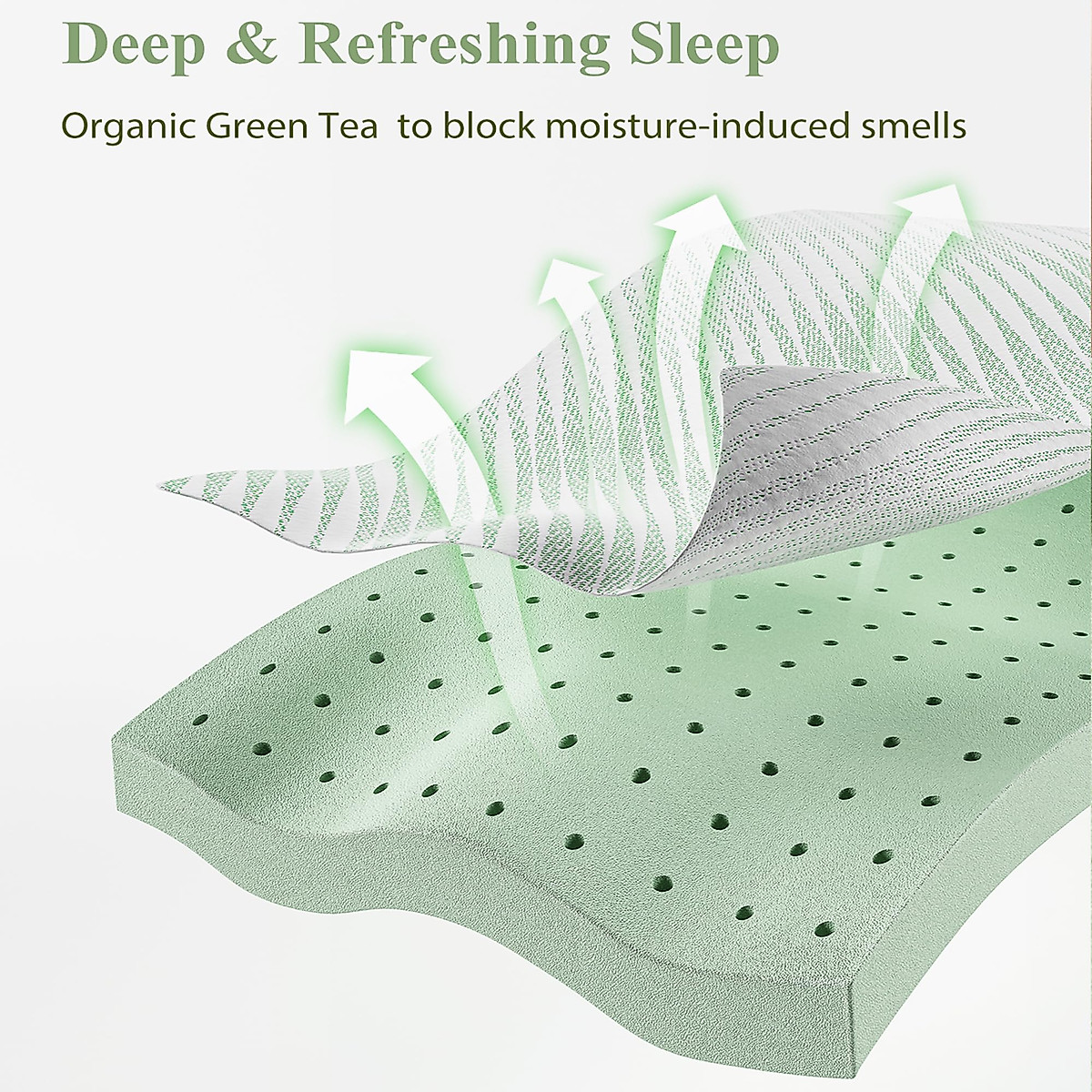 Sleepmax Memory Foam Mattress Topper Queen, 3 Inch Premium Soft Memory Foam Bed Topper with Washable Cover - Pressure Relief, CertiPUR-US Certified