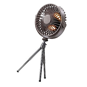 UKCOCO 1 Set Fan Small Fan Vintage Table Fan Table Stand Fan Rechargeable Fan Small Battery Fan Small Portable Fan Office Table Fan Table Cooling Fan Lovely Desk Fan Plastic Grey Office
