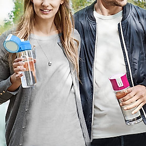 Micro Disc Water Filter Discs for Brita Fill and Go Water Filter Bottles Carafes, Reduce Chlorine, Microparticles and Other Impurities (Pack of 4)