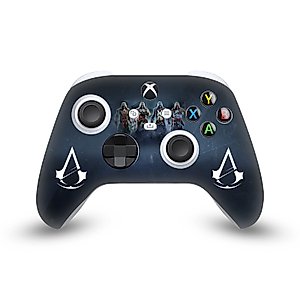 Head Case Designs Officially Licensed Assassin's Creed Group Unity Key Art Vinyl Sticker Gaming Skin Decal Cover Compatible With Xbox Series X/S Controller
