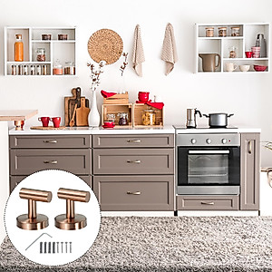 uxcell Bathroom Hook, 2Pcs Waterproof Stainless Steel Single Towel/Robe Clothes Hook with Screws for Kitchen, Door, Cabinet, Bathroom, Foyers, Hallways, Bedrooms (60x55mm Rose Gold)