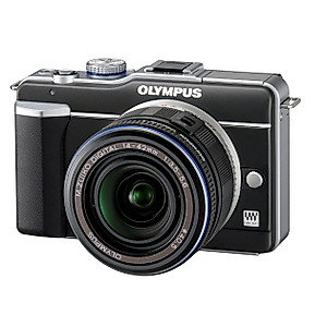 OM SYSTEM OLYMPUS PEN E-PL1 12.3MP Live MOS Micro Four Thirds Mirrorless Digital Camera with 14-42mm f/3.5-5.6 Zuiko Digital Zoom Lens (Champagne Silver)