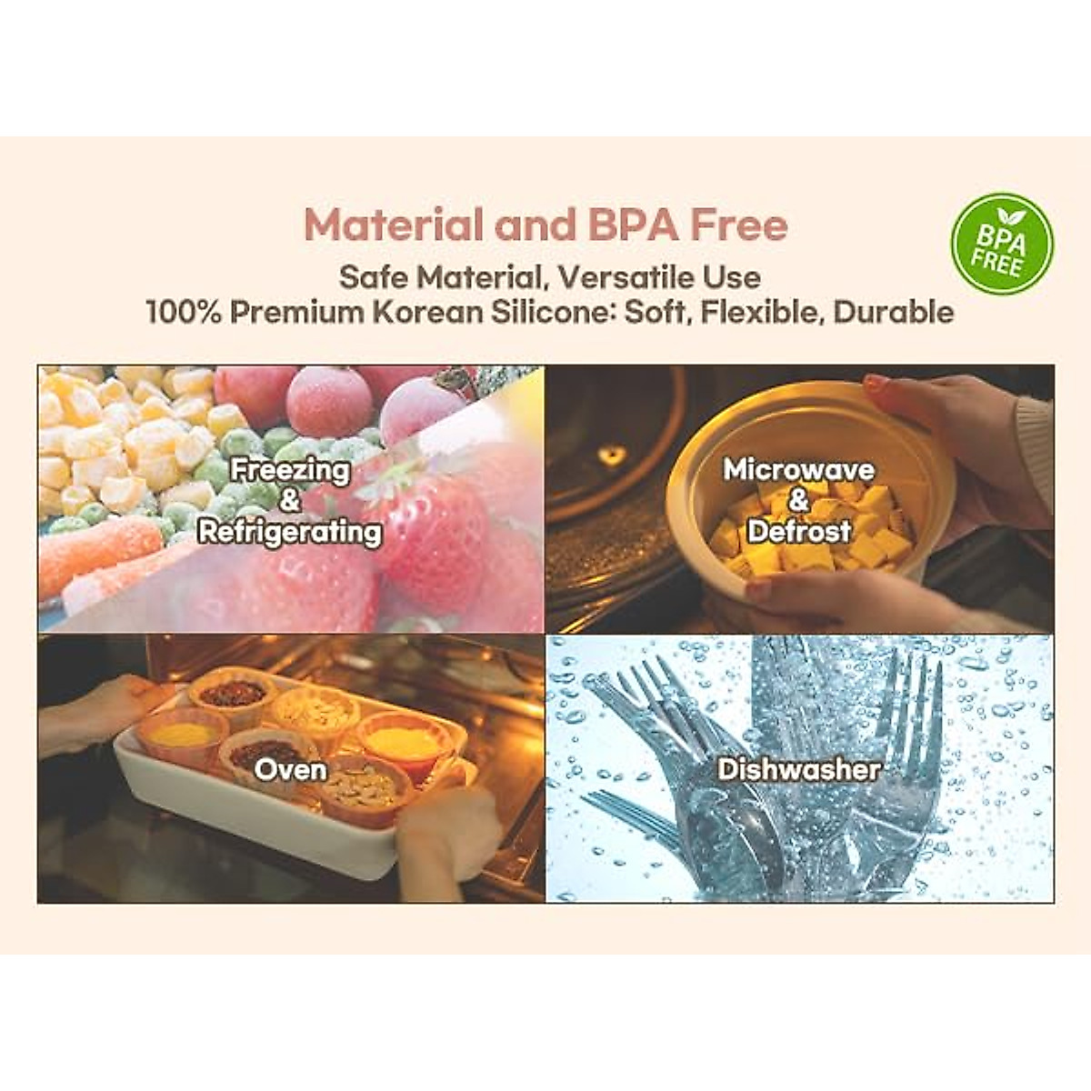 AGUARD MOMOBIN Microwave Silicone Steamer for Baby Food, Dishwasher & Oven Safe to 482°F, Easy Clean, Korea Made (Terracotta Rose, 27.1oz (800ml))