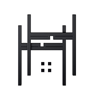 FaithLand Mid Century Plant Stand Indoor Outdoor (EXCLUDING 10" Plant Pot), Metal Planter Stand, Potted Plant Holder, Black, Hold Up to 10 Inch Planter - Fits Snake Plant - Upgraded Design.