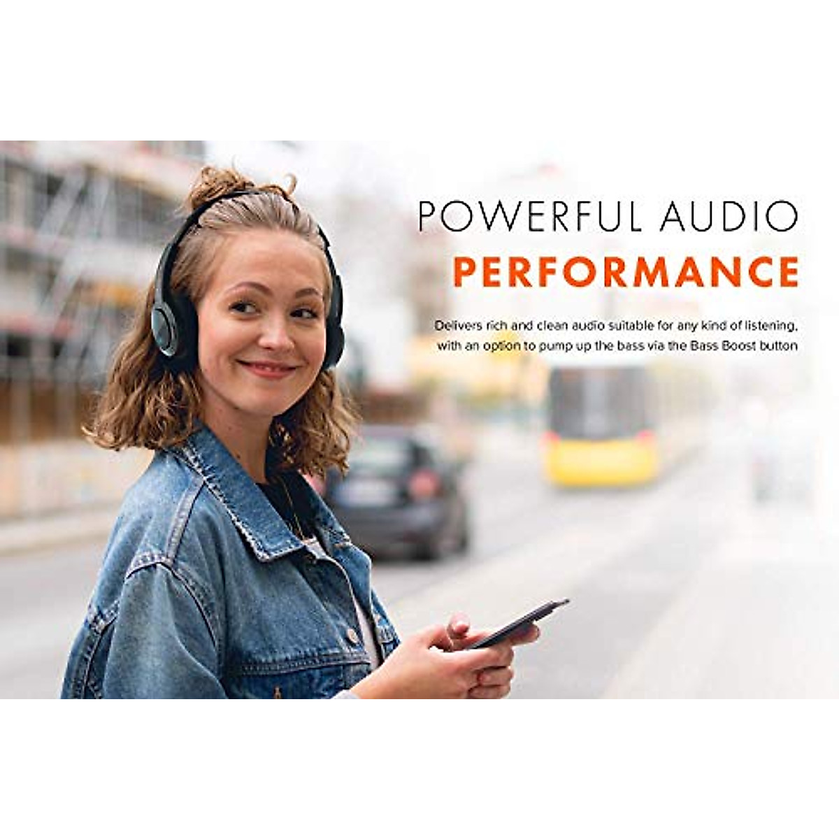 Sound Blaster JAM V2 On-Ear Lightweight Bluetooth 5.0 Wireless Headphones with USB-C, Low Latency, HD, Multipoint Connectivity, Voice Detection and Noise Reduction, 22 Hours Battery Life (Renewed)