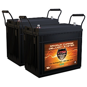 QTY 2 VMAX SLR155 Vmaxtanks AGM Deep Cycle batteries 12V 155Ah each SLA rechargeable battery for use with Pv Solar Panels Smart chargers wind Turbine and Inverters