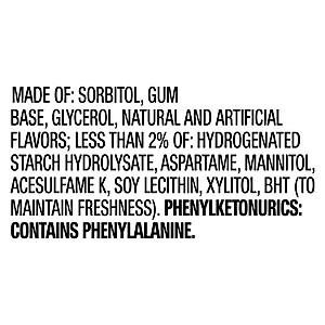 ORBIT Peppermint Sugar Free Chewing Gum, 12 Packs of 14-Pieces (168 Total Pieces)