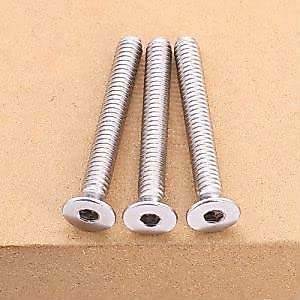 M4-0.7 x 30mm (60 pcs) Flat Socket Cap Screws, 304 Stainless Steel 18/8, Full Thread, Countersunk Head, Connections Bolts, DIN7991