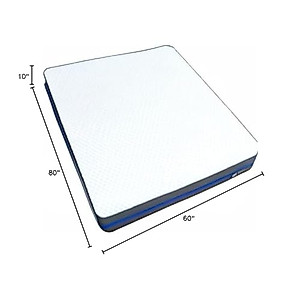 Quilbed Memory Gel Mattress (Quilgel Plush Upgrade, Queen)