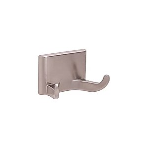 Design House Millbridge Double Robe Hook, Satin Nickel #539197