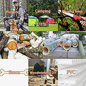 GARTOL Folding Saw 7 Inch Blade Hand Saw, Tree Pruning Saw with 3-Sides Razor Tooth for Camping Hunting DIY Woodworking, Trimming Thick Branches, PVC, Bamboo and Bone