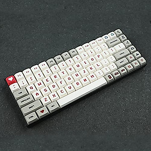 YMDK 146 Key Gameboy Dye Sub ZDA PBT Keycap Similar to XDA for MX Keyboard 104 87 61 Melody 96 KBD75 ID80 GK64 68（Only Keycap） (Gameboy)