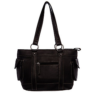 Handbags For All Medium Stitched Tote Shoulder Handbag