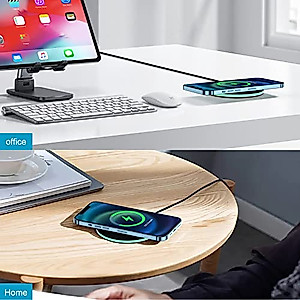 15W Fast Wireless Charger for Pixel 7 Pro/7/6 Pro/6/5/4 XL/4/3/3 XL, Samsung Galaxy S23 S22 Ultra S21 FE S20 S10 Plus S9 S8, iPhone 14 13 12 11 Pro Max, Fast Wireless Charging Pad Station Qi-Certified