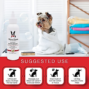 Warren London Instant Ear Cleaner for Cat & Dog with Aloe and Eucalyptus to Clean, Soothe, Control Odor, and Prevent Irritation | Ear Itching Essential I Made USA | 4oz