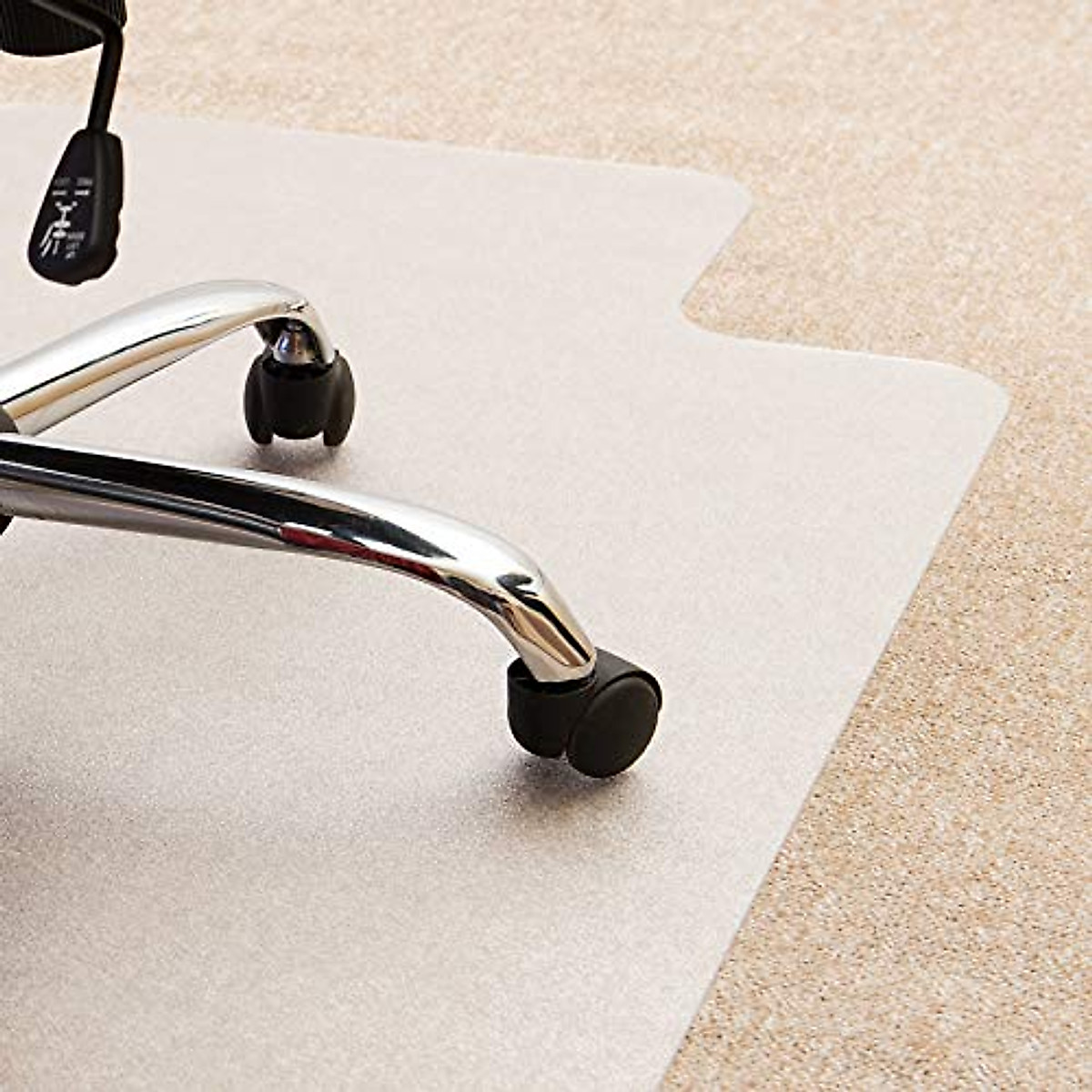 Floortex Poly Rctglr Lipped ChairMat Plush Pile Carpet47X35 (FC118927LR)