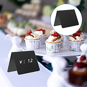 1 Set Desktop Cake Dessert Label Card Standing Memo Board Mini Chalkboard Signs for Food Small Blackboard Chalk Board Sign Board Table Chalkboard Sign Message Board for Shop