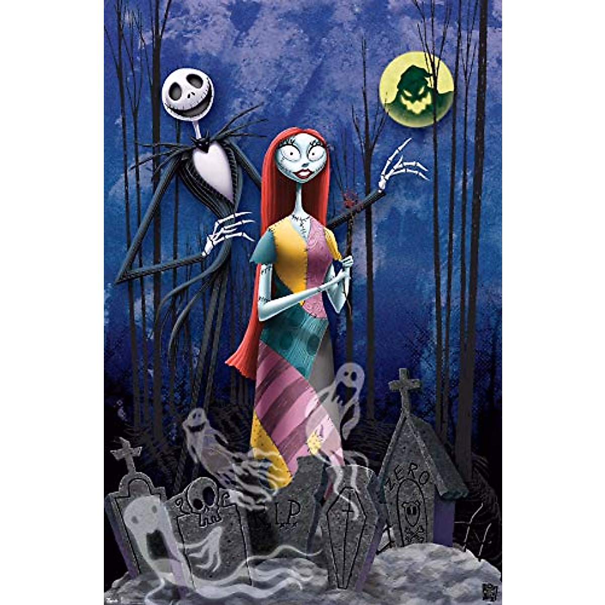 Trends International Disney Tim Burton's The Nightmare Before Christmas - Romance Wall Poster, 14.725" x 22.375", Premium Unframed Version