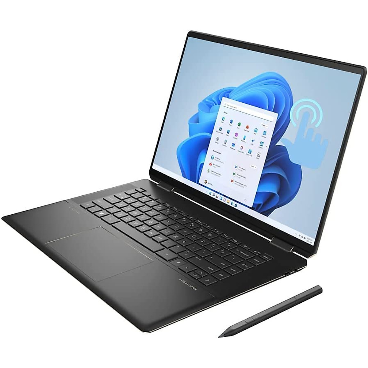 OMMOTECH Support NEWHP Spectre x360 2-in-1 Laptop, 16” 3K+ Touchscreen, 11th i7-11390H (up to 5.0 GHz, 4-Core), 16GB RAM, 1TB, HDMI Webcam Fingerprint WiFi6 Bluetooth Win11H,……