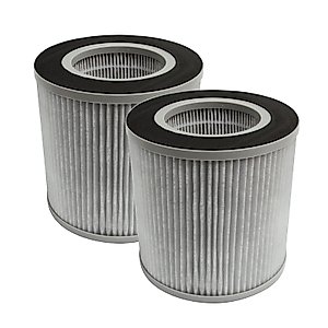 PUREBURG Replacement Filters Compatible with MEGAWISE EPI235A Air Purifier,2-Pack H13 HEPA 3-Stage Filtration Activated Carbon Air Clean Dust VOCs Odor