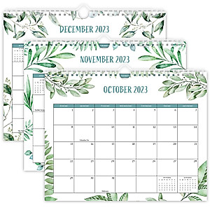 Aesthetic Greenery 2024 Wall Calendar - Runs from June 2023 Until December 2024 - The Perfect 23-24 Spiral Calendar and Monthly Planner for Easy Organizing