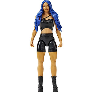Mattel WWE Sasha Banks Basic Action Figure, Posable 6-inch Collectible for Ages 6 Years Old & Up