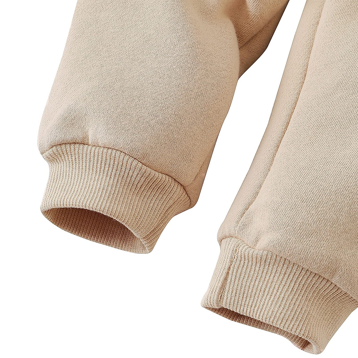 SOBOWO 5t Sweatsuits Toddler Boy Sweatshirt Baby Boys Winter Clothes Long Sleeve Pullover Sweatshirt Pants 2Pcs Kids Winter Outfits Set (Beige, 4-5T)