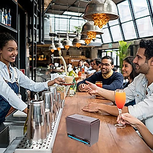 Plastic Straw Dispenser Holder with Lid Pencils Dispensers for Class Straw Organizer for Countertop Home Coffee Bar Supplies