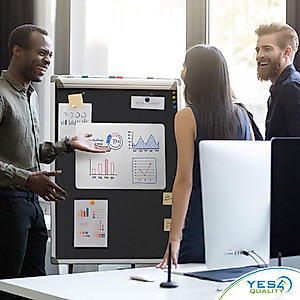 Magnetic Dry Erase Whiteboard Sheet for Fridge 19x13 in - with Stain Resistant Technology - Includes 3 Fine Tip Markers & Big Eraser with Magnets - Refrigerator White Board Planner & Organizer