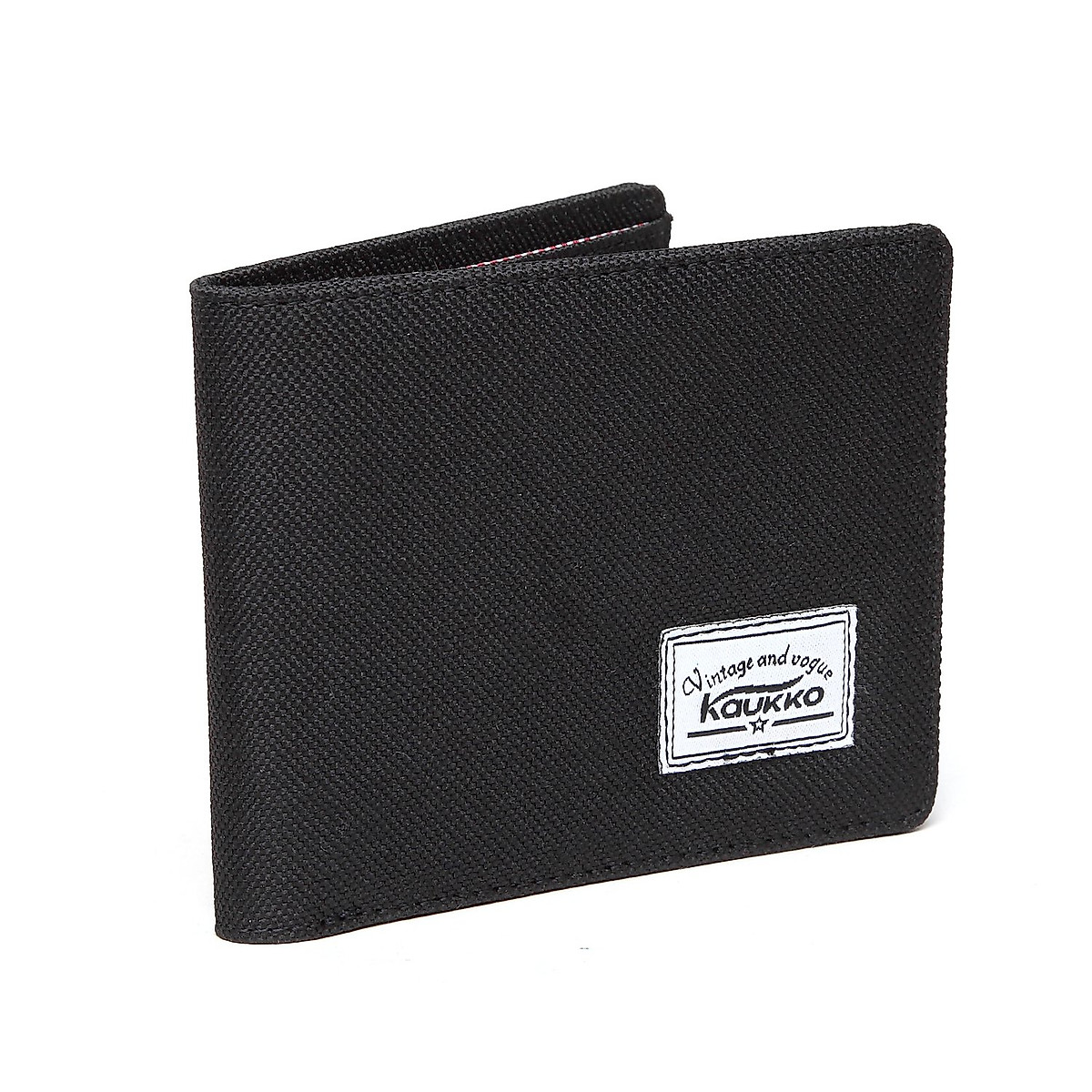 KAUKKO Men's RFID Blocking Bi-Fold Wallet BLACK