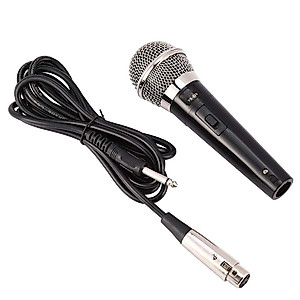 Serounder Wired Dynamic Microphone, Professional Handheld Wired Omni-Directional Microphone Clear Voice for Karaoke Vocal Music Performance