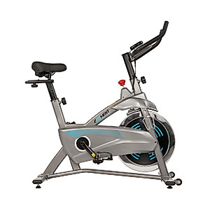 EFITMENT Indoor Cycling Bike, Magnetic Resistance Belt Drive Exercise Stationary Cycle w/ Digital Monitor, Pulse Grips, Ipad/Tablet Holder, Chromed Flywheel