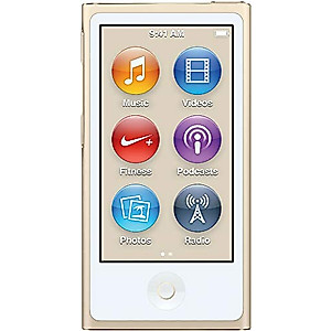 M-Player iPod Nano 7th Generation 16gb Purple (Generic Headset and Charging Cord) Packaged in Plain White Box